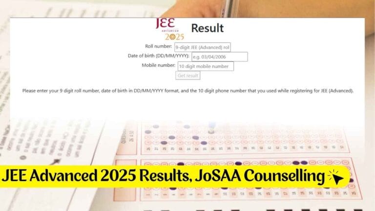 JEE Advanced 2025: Check Results and Download Scorecard, Topper List ...
